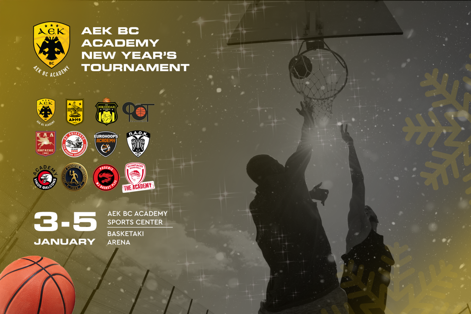 «Τζάμπολ» στο New Year’s Tournament - AEK BC ACADEMY